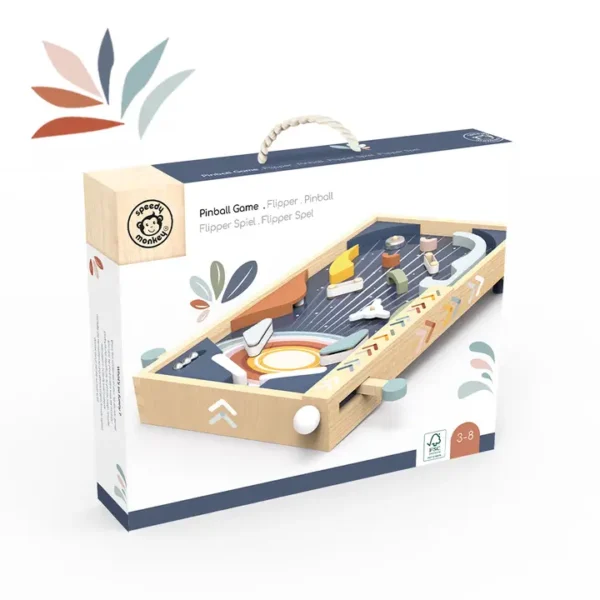 Wooden Tabletop Pinball Game – Tin Lizzies